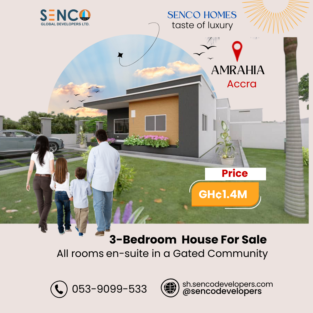 3-bedroom house for sale at Amrahia, Accra - Senco Properties & Investment